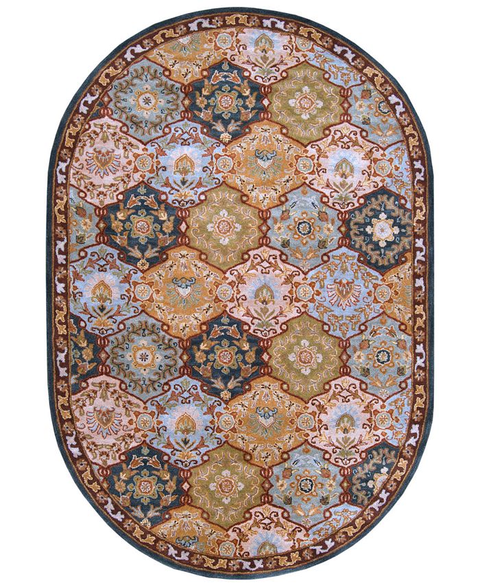 Surya Caesar CAE-1032 Dark Green 8' x 10' Oval Area Rug - Macy's
