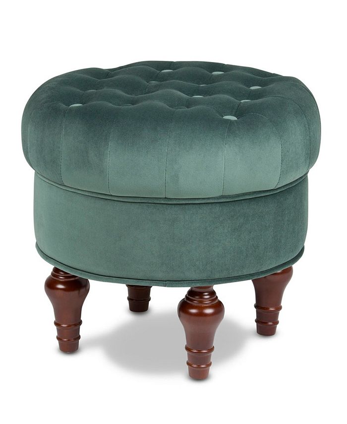 Clickhere2shop Home Living Room Wooden Leg Oculas Ottoman, Arabella ...