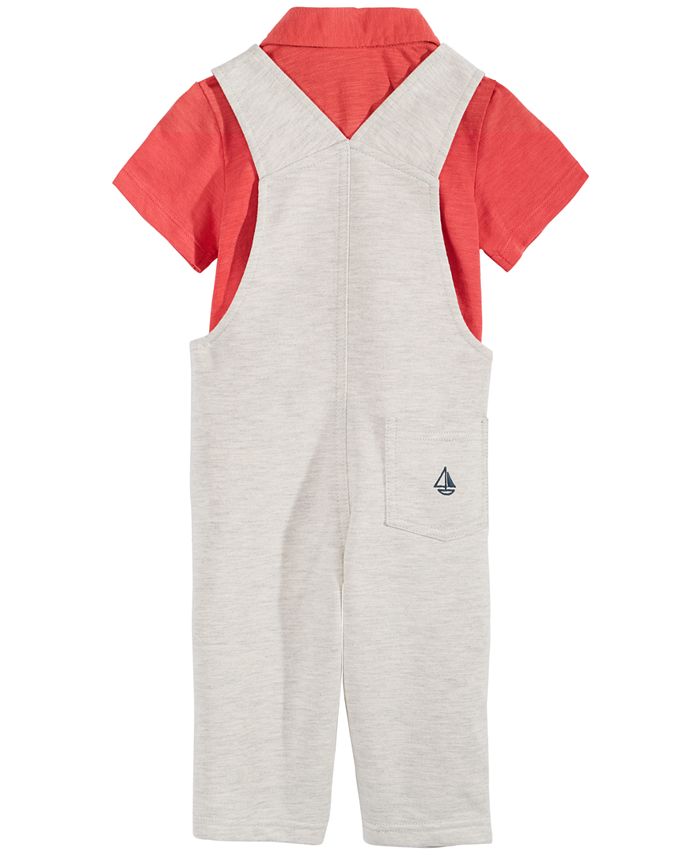 First Impressions Baby Boys 2-Pc. Sailboat-Printed Overalls & Polo Shirt Set, Created for Macy's ...