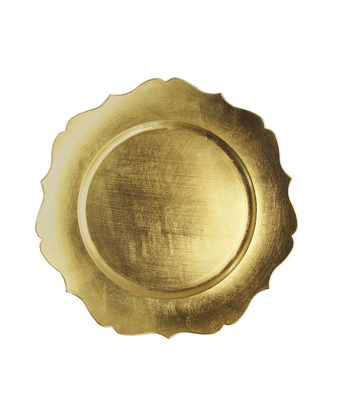 Jay Imports Scallop Set/4 Charger Plate - Macy's