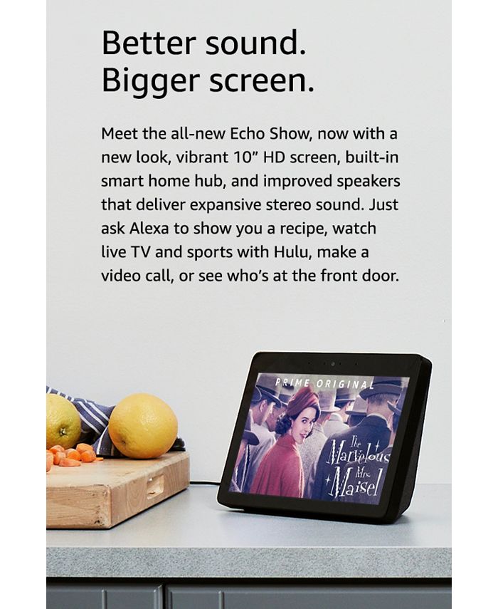 Amazon Amazon Alexa Enabled Echo Show 10 HD Screen - Macy's