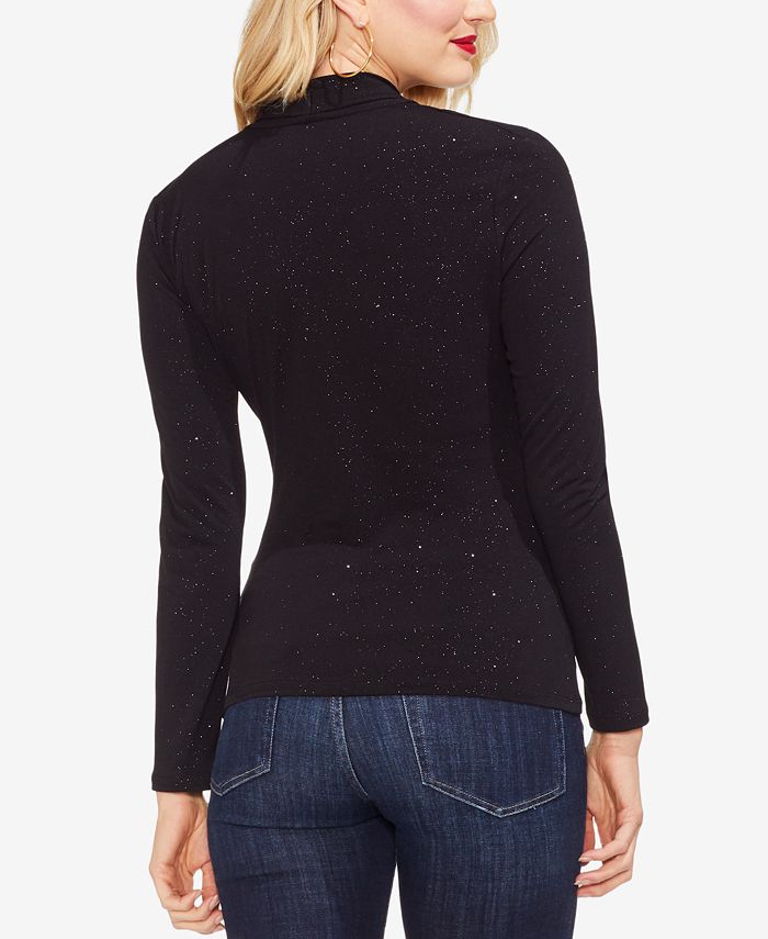 Vince Camuto Sparkle Ruched Top - Macy's