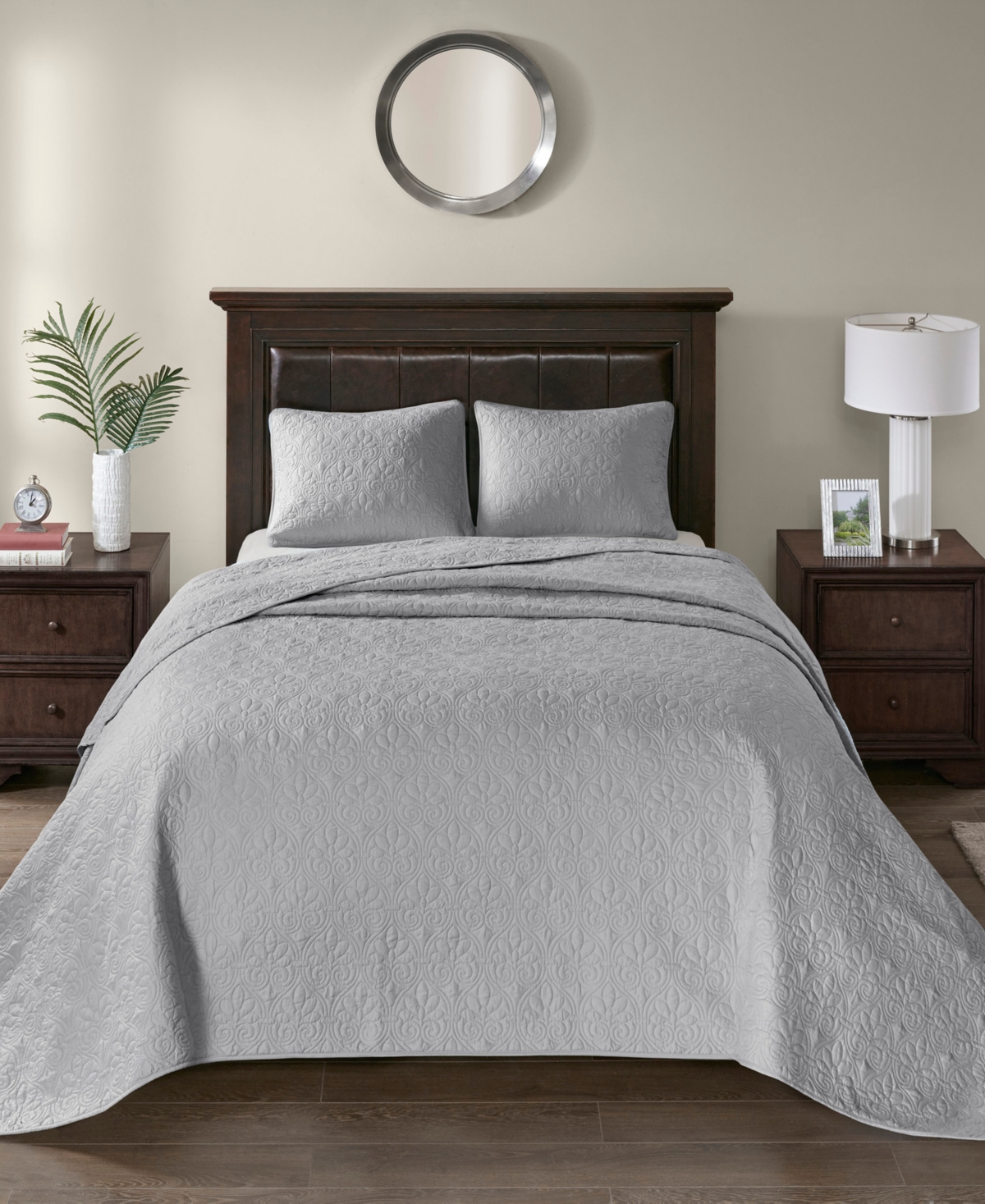 Click here for Madison Park Quebec Quilted 3-Pc. Bedspread Set  K... prices