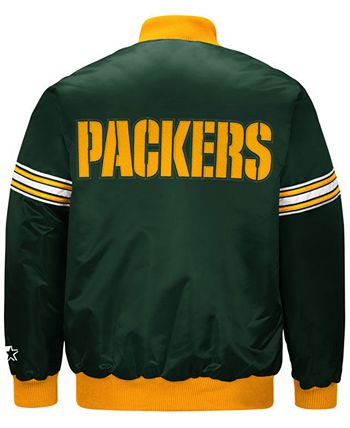 G-III Sports Men's Green Bay Packers Draft Pick Starter Satin Jacket ...