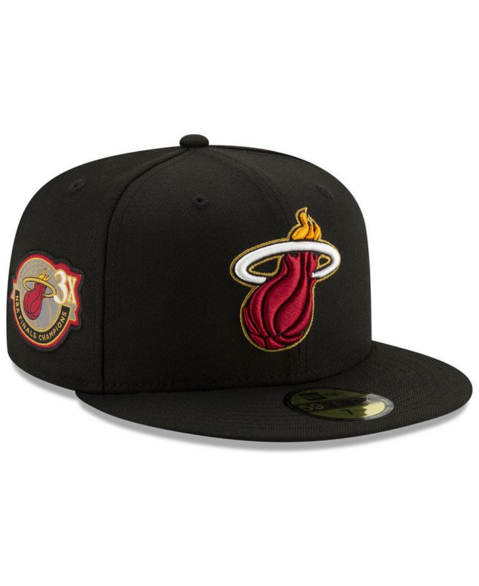 New Era Miami Heat Champs Patch Remix 59FIFTY Fitted Cap - Macy's