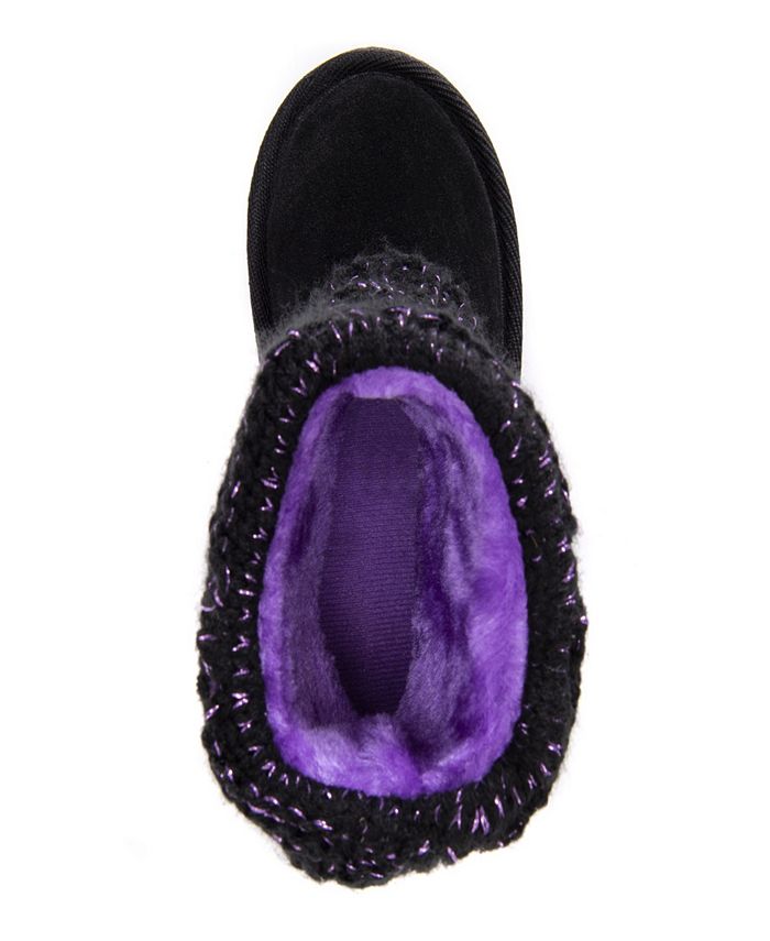 Muk Luks Muk Luk Girl's Patti Boots - Macy's