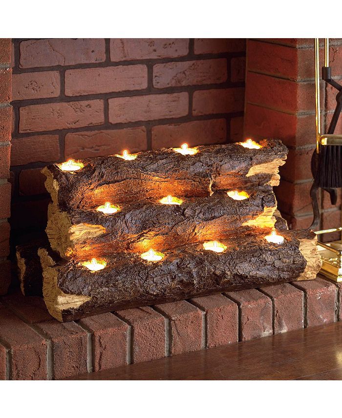 Southern Enterprises Resin Fireplace Log - Macy's