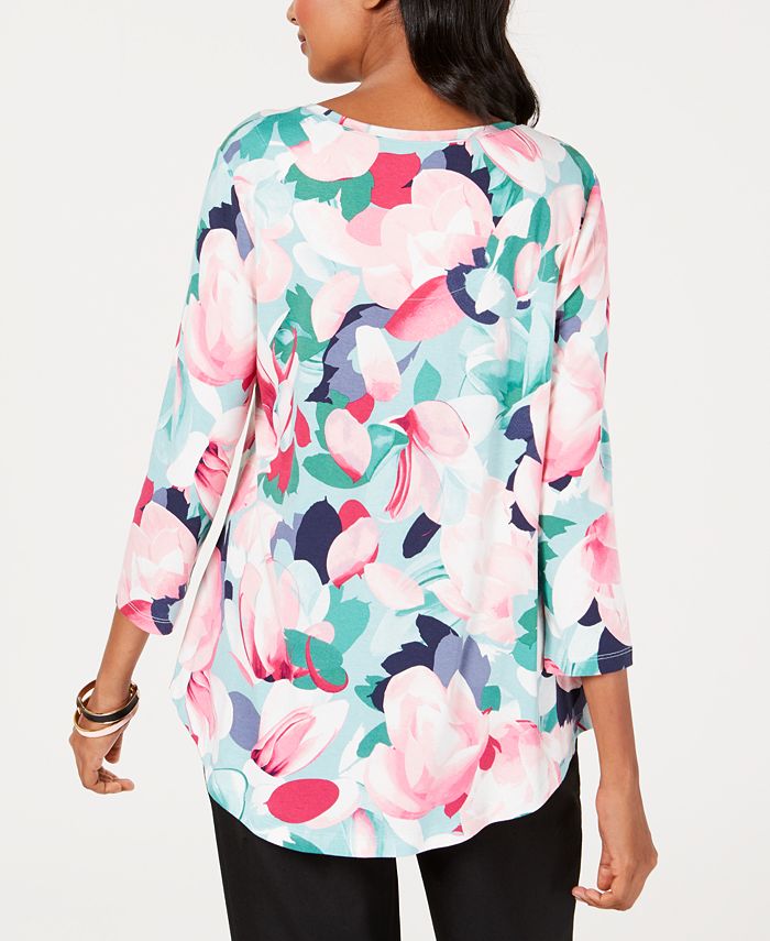 JM Collection Printed T-Shirt, Created for Macy's - Macy's