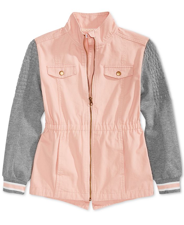 Epic Threads Big Girls Colorblocked Anorak Jacket, Created for Macy's ...