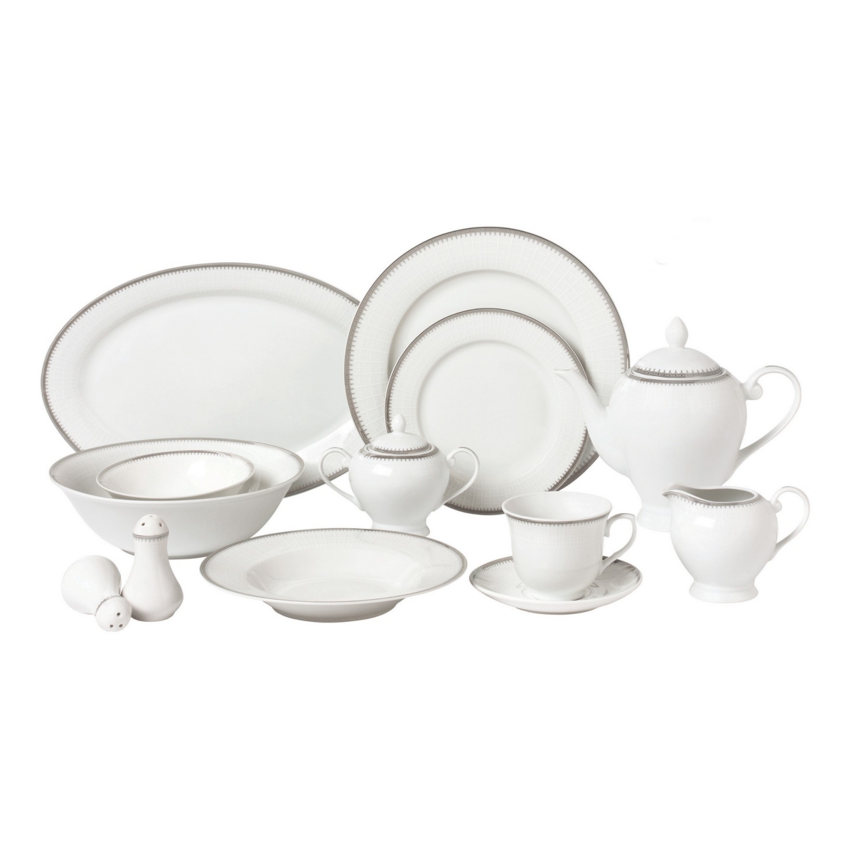 Click here for Lorren Home Trends Alyssa 57-pc Dinnerware Set  Se... prices
