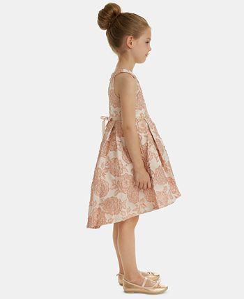 Rare Editions Little Girls Metallic Brocade Party Dress - Macy's