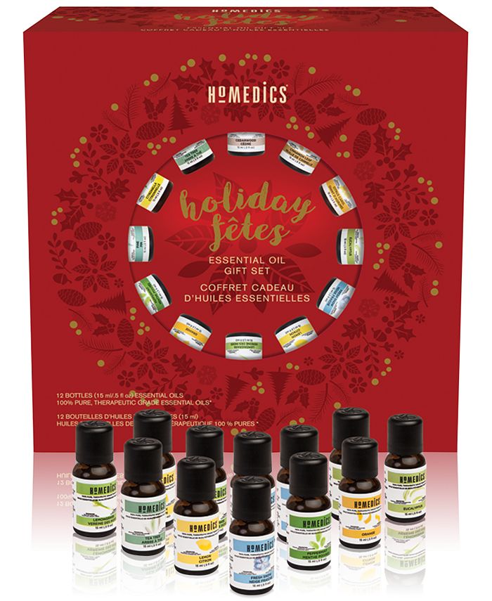 Homedics 12-Pc. Essential Oil Gift Set - Macy's