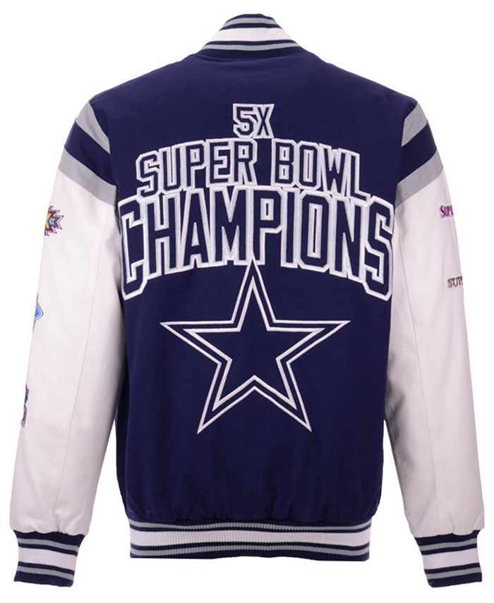 Authentic NFL Apparel Men's Dallas Cowboys Home Team Varsity Jacket ...