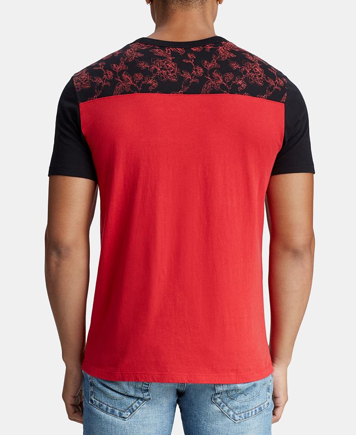 True Religion Mens Floral Yoke Graphic Logo T-Shirt - Macy's