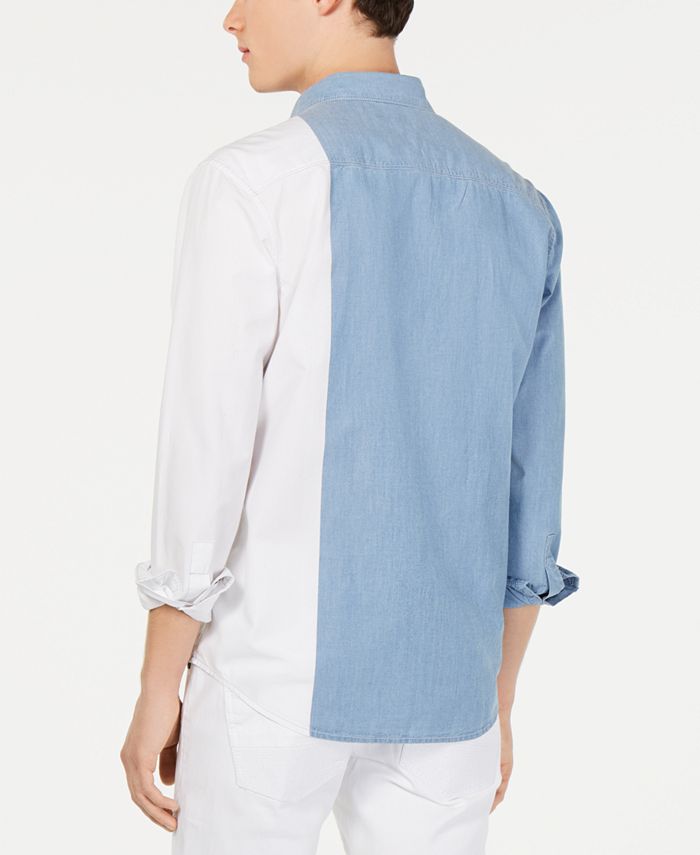 INC International Concepts I.N.C. Men's Colorblocked Shirt, Created for ...