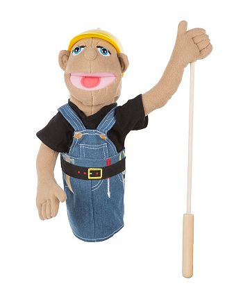 Melissa and Doug Construction Worker Puppet - Macy's