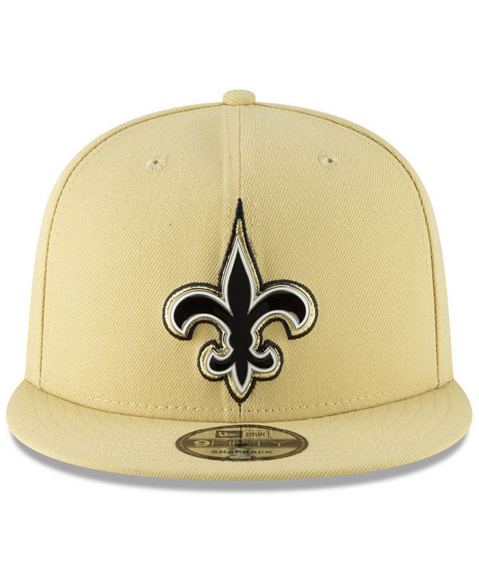 New Era New Orleans Saints Metal Thread 9FIFTY Snapback Cap - Macy's