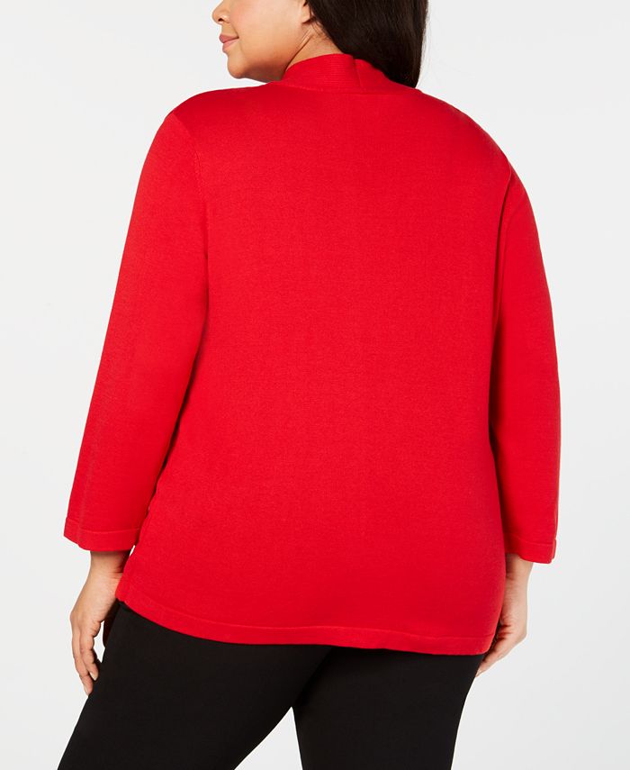 Alfred Dunner Plus Size Grand Boulevard Layered-Look Top - Macy's