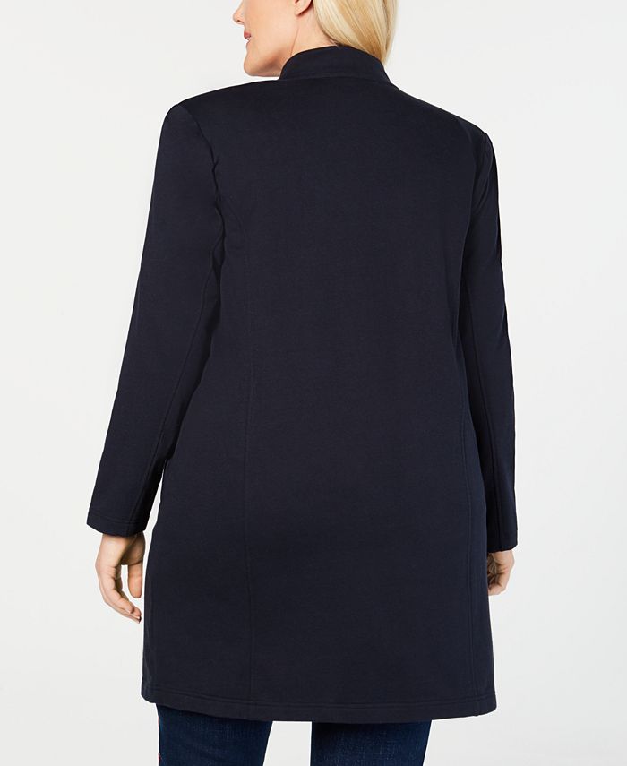 Tommy Hilfiger Plus Size Band Topper Jacket, Created for Macy's - Macy's