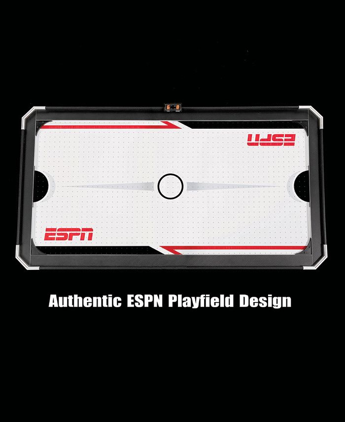 MD Sports ESPN 5' Air Powered Hockey Table with LED Electronic Scorer ...