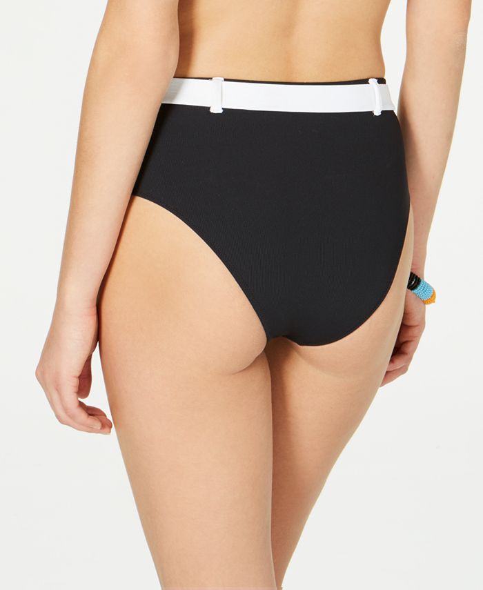 Volcom Juniors' Simply Rib Retro High-Waist Bikini Bottoms - Macy's