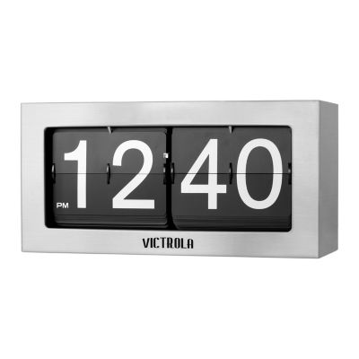 Victrola Nostalgic Metal Flip Clock - Macy's