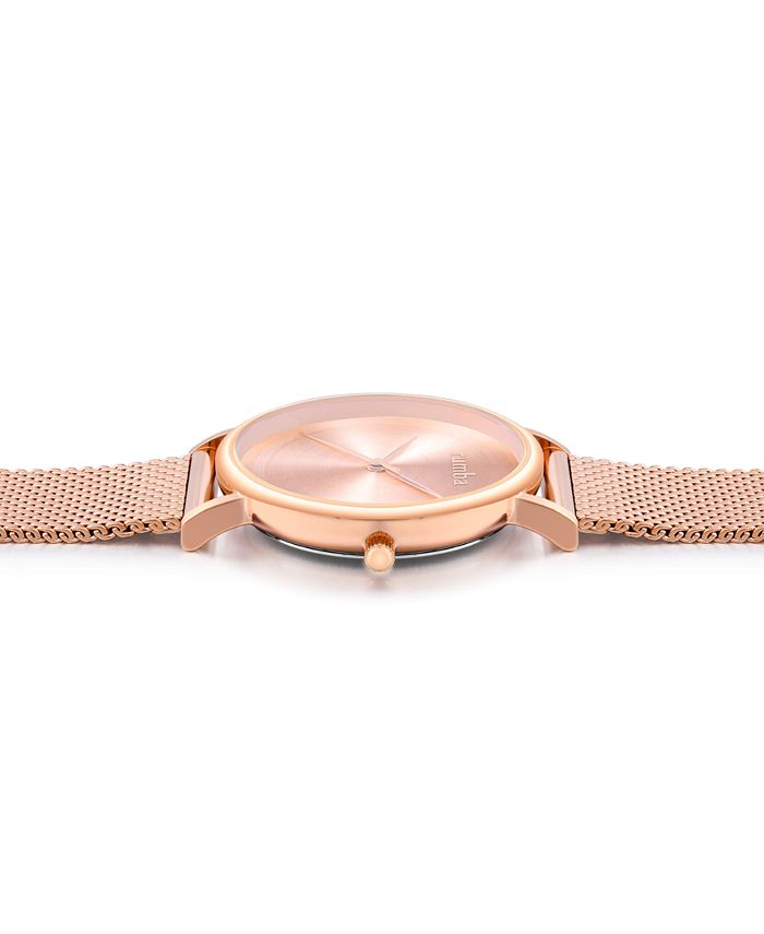 RUMBATIME Lafayette Sunray Rose Gold Mesh Women's Watch - Macy's