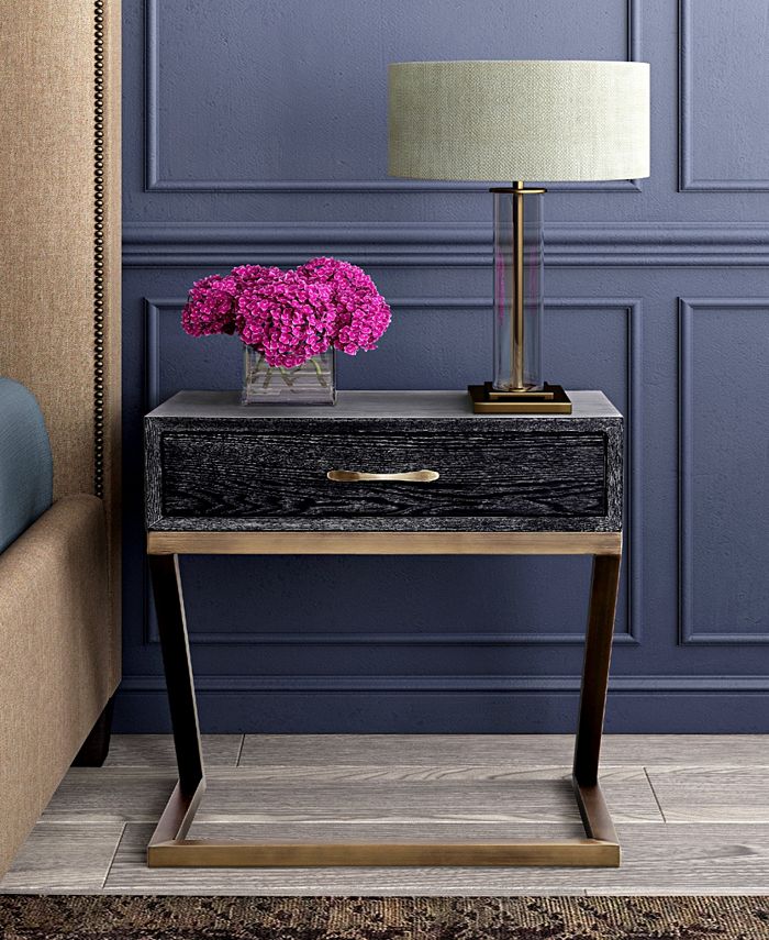 TOV Furniture Mason Black Side Table - Macy's