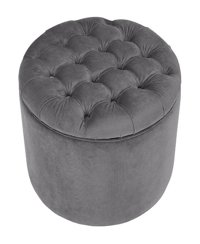 Tov Furniture Queen Blush Velvet Storage Ottoman Macys