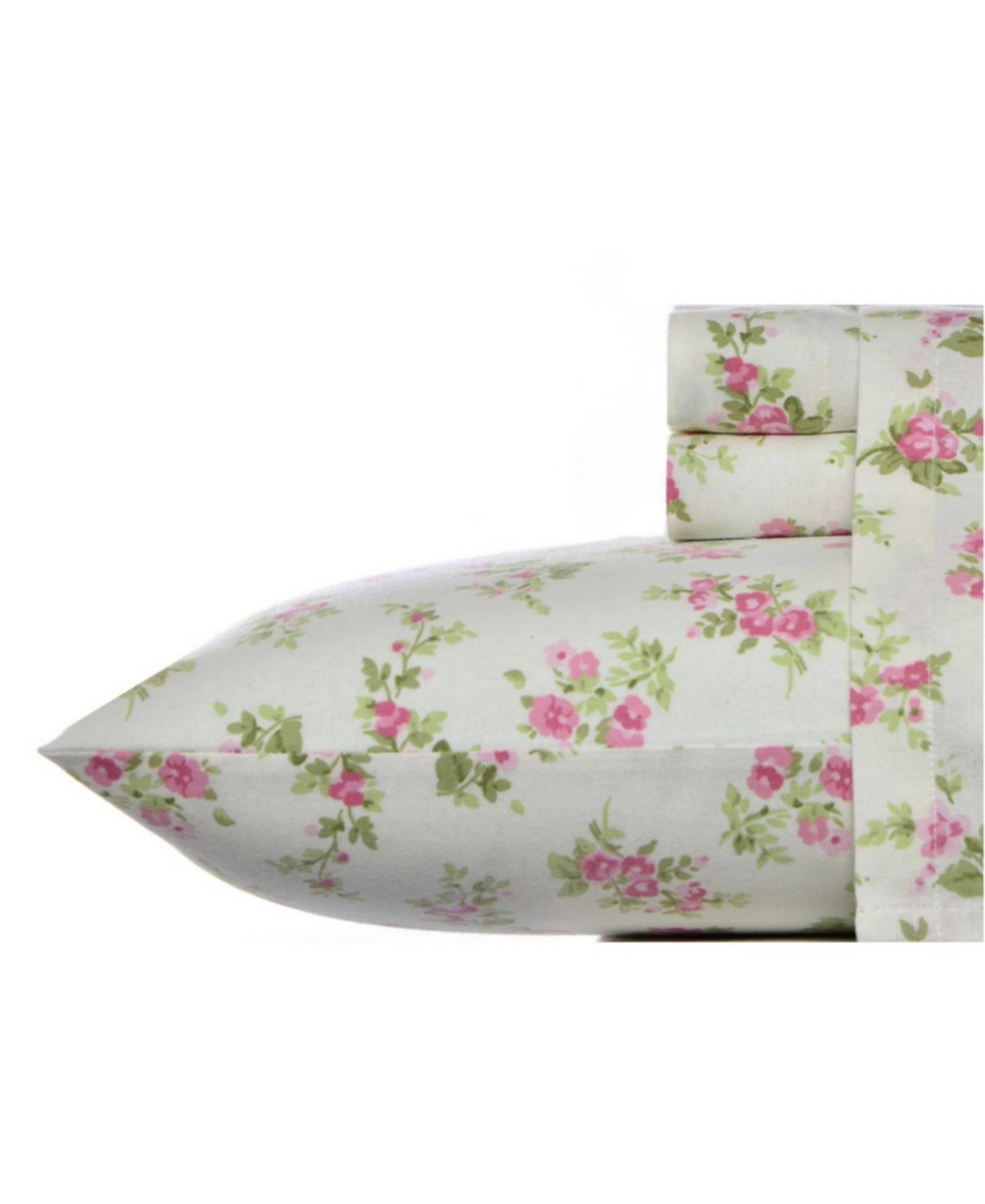 Click here for Laura Ashley Cotton Flannel 4-Piece Sheet Set  Que... prices