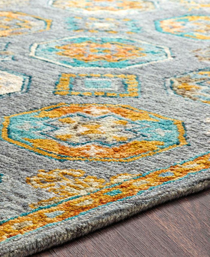 Surya Bonifate BFT-1008 Teal 8' x 10' Area Rug - Macy's