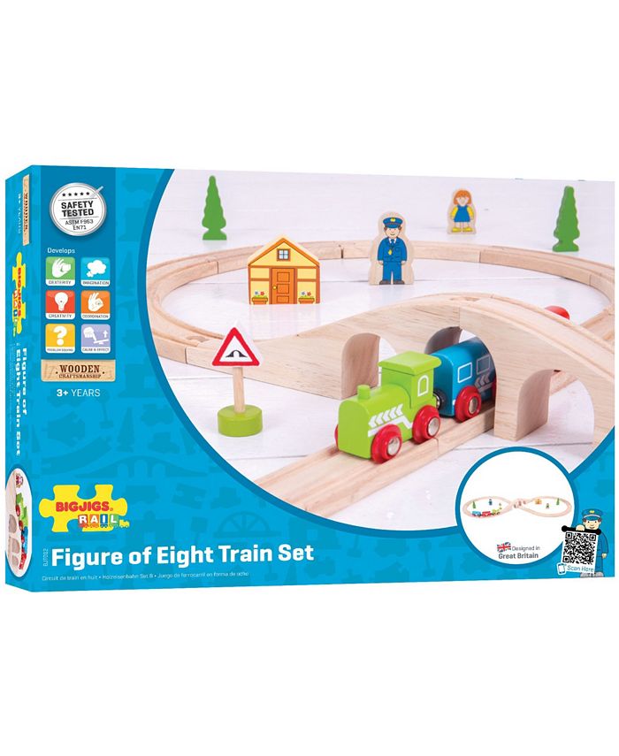 Bigjigs Rail Wooden Figure of Eight Train Set - Macy's
