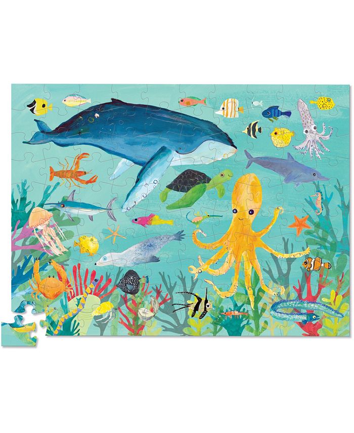Crocodile Creek Thirty Six Ocean Animals Jigsaw Puzzle- 100 Piece - Macy's