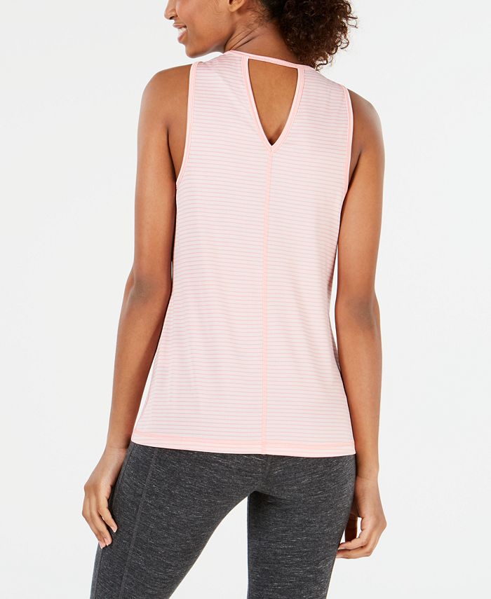 Ideology Striped Keyhole Tank Top, Created for Macy's - Macy's