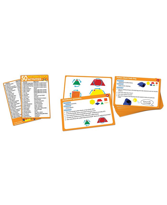 Junior Learning 50 Pattern Block Activities Learning Set - Macy's