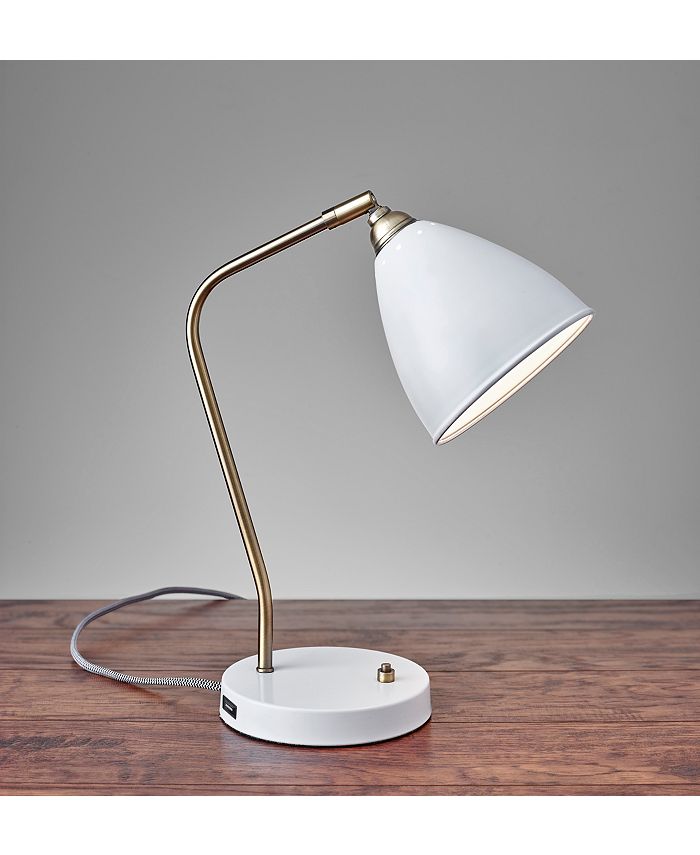 Adesso Chelsea Desk Lamp with USB Port - Macy's
