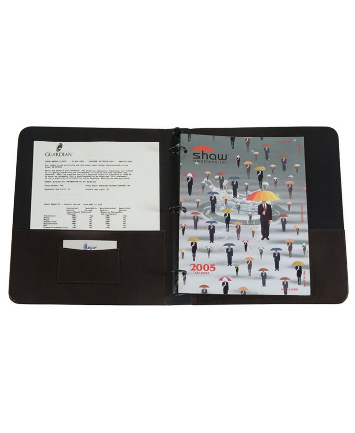 ROYCE New York 1" Executive Ring Binder - Macy's