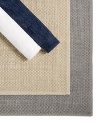 Hotel Collection Woven Stripe Cotton 18" x 26" Mat, Created for Macy's ...