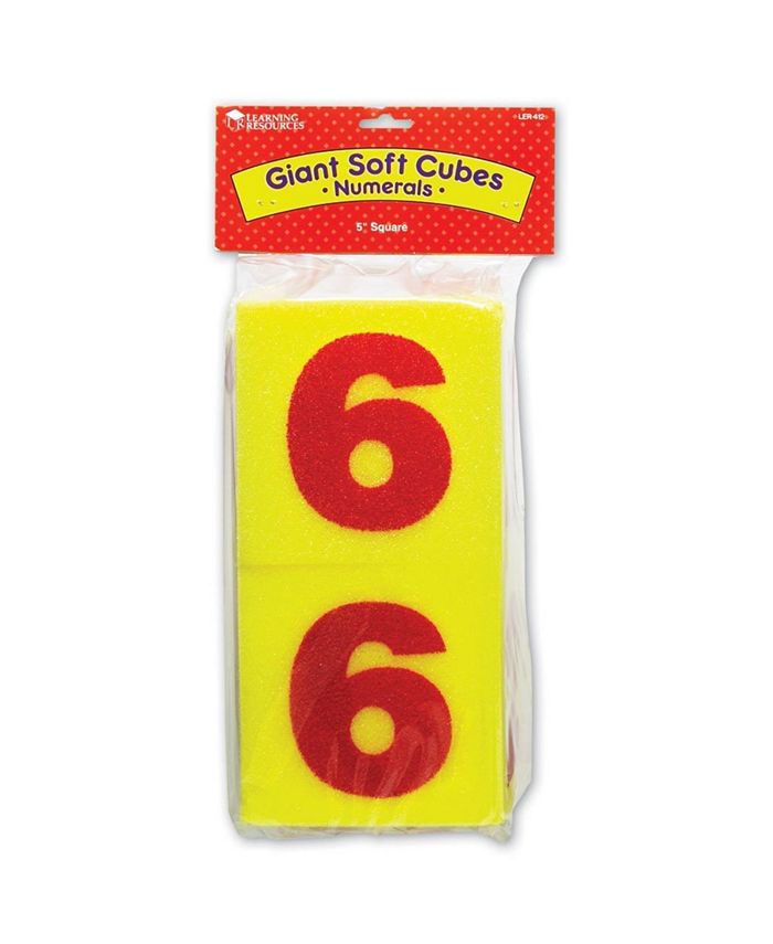 Learning Resources Giant Soft Foam Numeral Cubes Set of 2 - Macy's