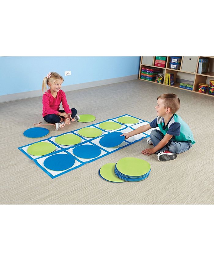 Learning Resources Ten-Frame Floor Mat Activity Set 22 Pieces - Macy's