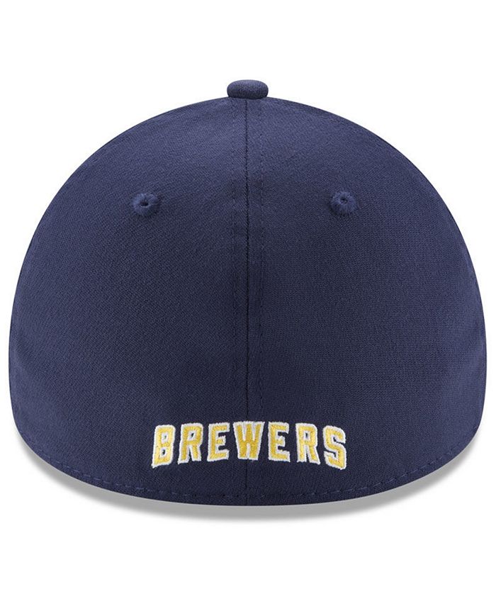 New Era Milwaukee Brewers Team Classic 39THIRTY Stretch Fitted Cap - Macy's