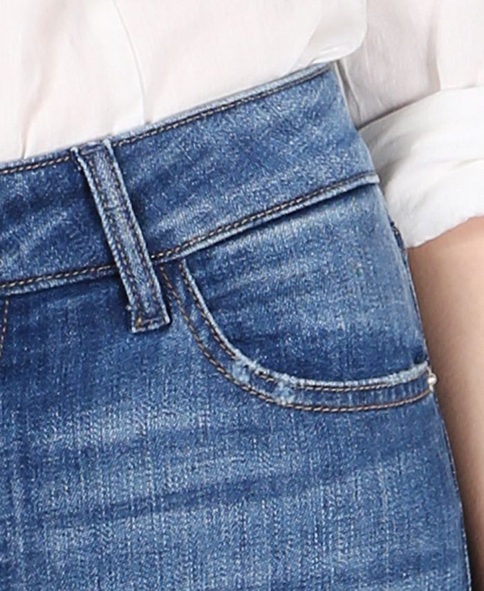 M1858 Kristen Cuffed Ripped Jeans - Macy's