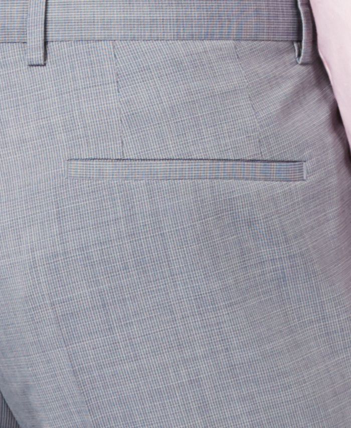 Hugo Boss HUGO Men's Modern-Fit Mini-Grid Pants - Macy's