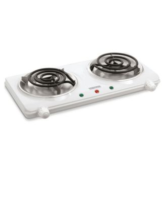 Salton Portable Cooktop Double Burner White - Macy's