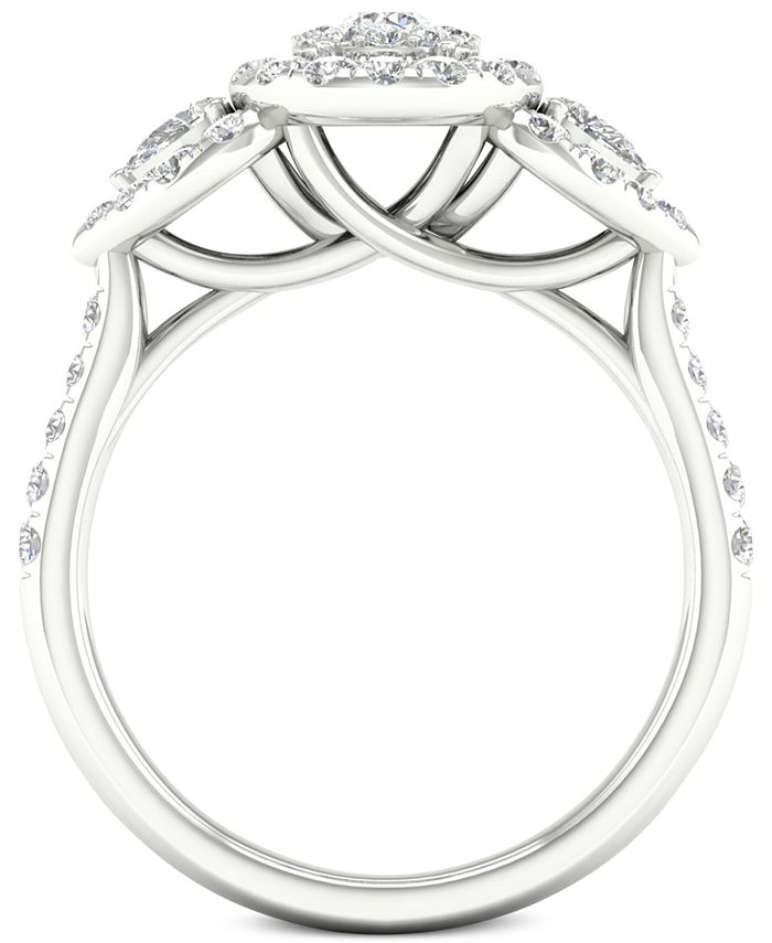 Macy's Diamond (7/8 ct. t.w.) Engagement Ring in 14k White Gold - Macy's