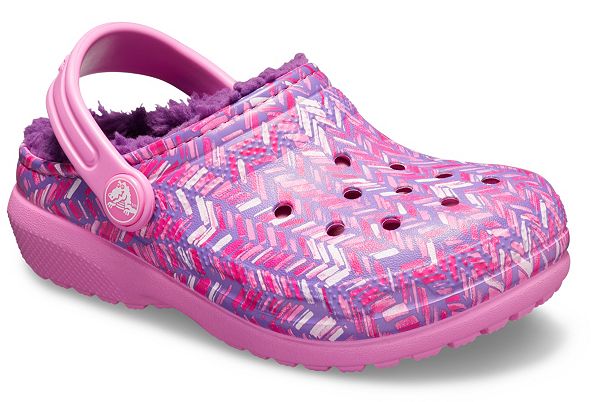 Crocs Toddler & Little Girls Classic Lined Graphic Clog K & Reviews ...