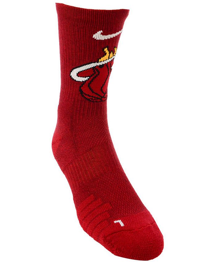 Nike Men's Miami Heat Elite Team Crew Socks - Macy's
