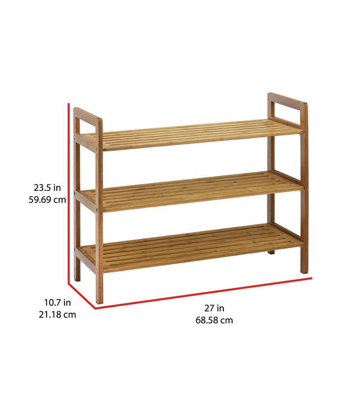 Oceanstar 3-Tier Bamboo Shoe Rack - Macy's