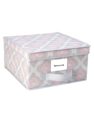 The Macbeth Collection Closet Candie Medium Storage Box in Ikat - Macy's