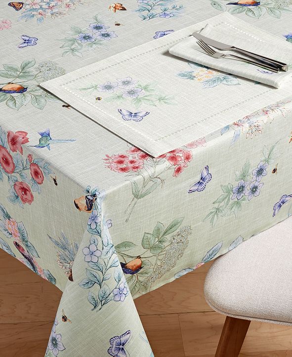 Lenox Butterfly Meadow Flutter 60" x 120" Tablecloth & Reviews - Table ...